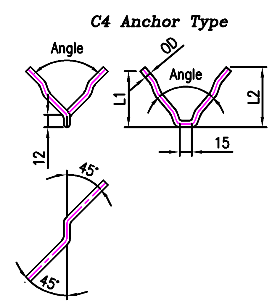 Steel Anchors for Refractory (Castable & Gunning) – Single Lining ...
